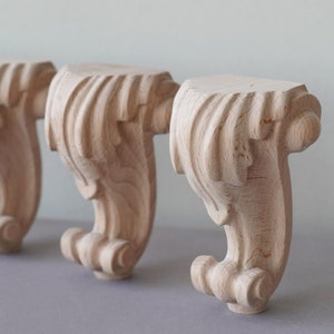 Carved Furniture Legs (2 Pc.) Victorian Style, Wooden Furniture Legs - Etsy