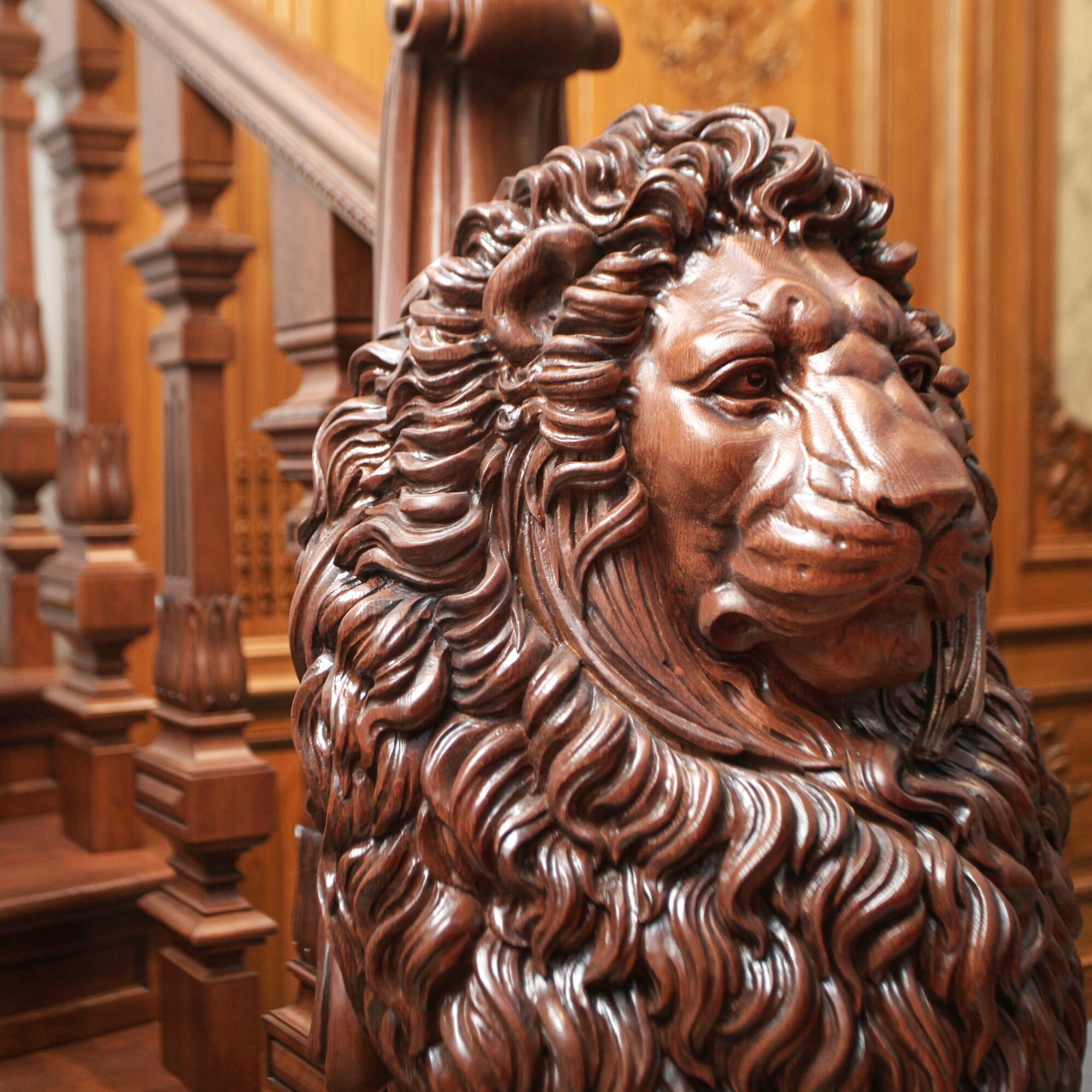 Carved Newel Post