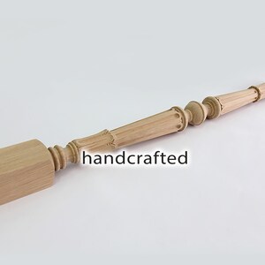 Wood Balusters for Stairs, Square Oak Wood Stair Spindles - Etsy