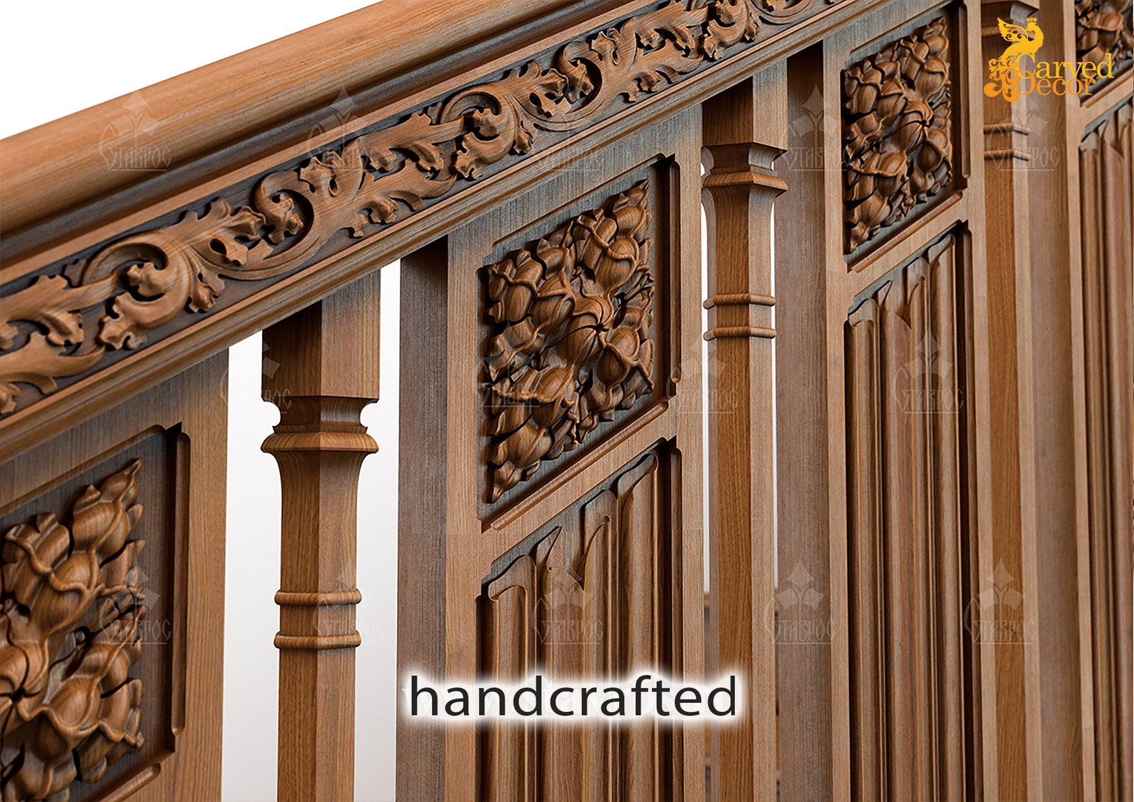 Gothic Wooden Baluster Salvaged Antique Vintage Banister for - Etsy