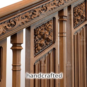 Gothic Wooden Baluster, Salvaged Antique Vintage Banister for Staircase ...