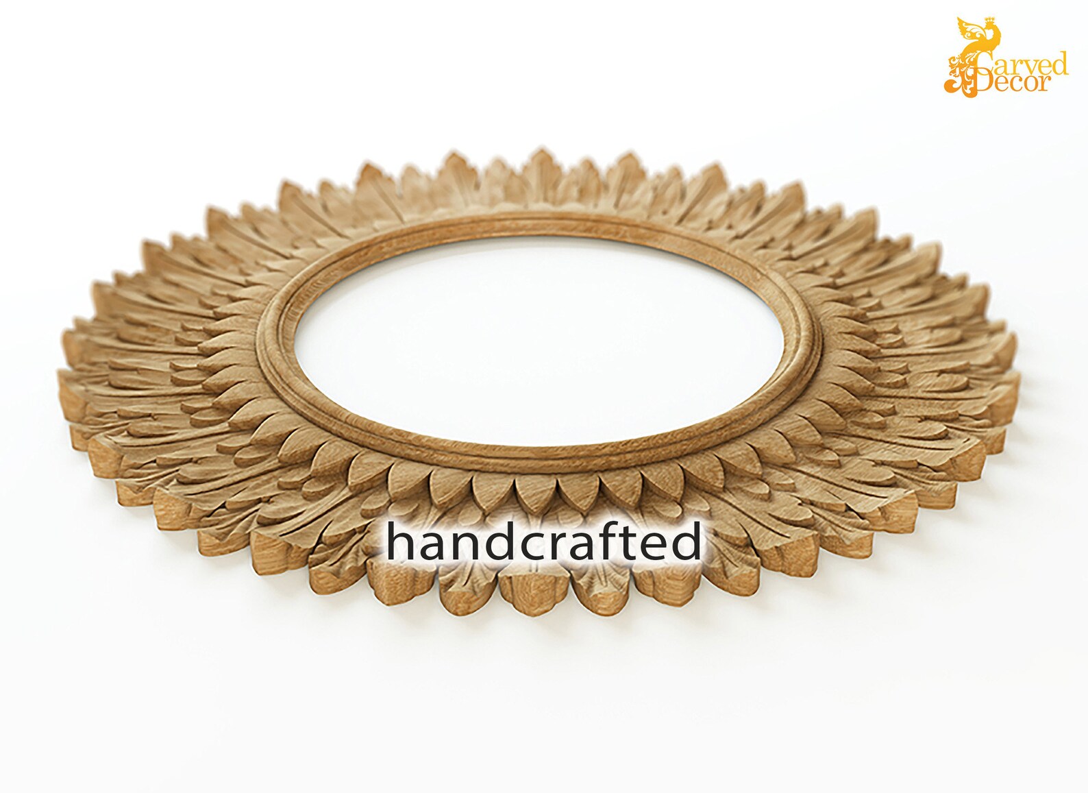 Large Ornate Mirror Frame Carved Wood Architectural | Etsy