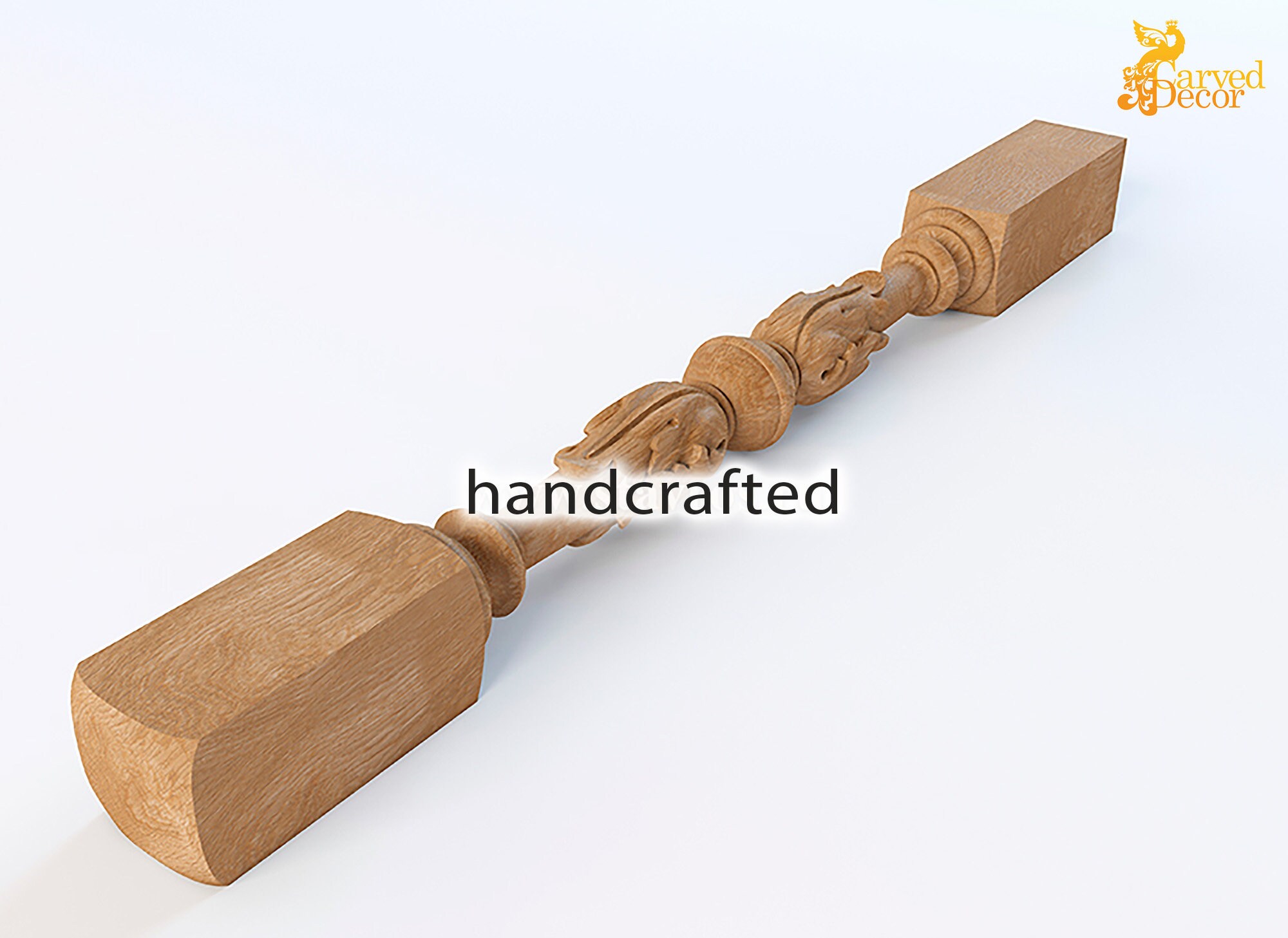 Stair Box Wood Carved Newel Post Antique Architecture - Etsy