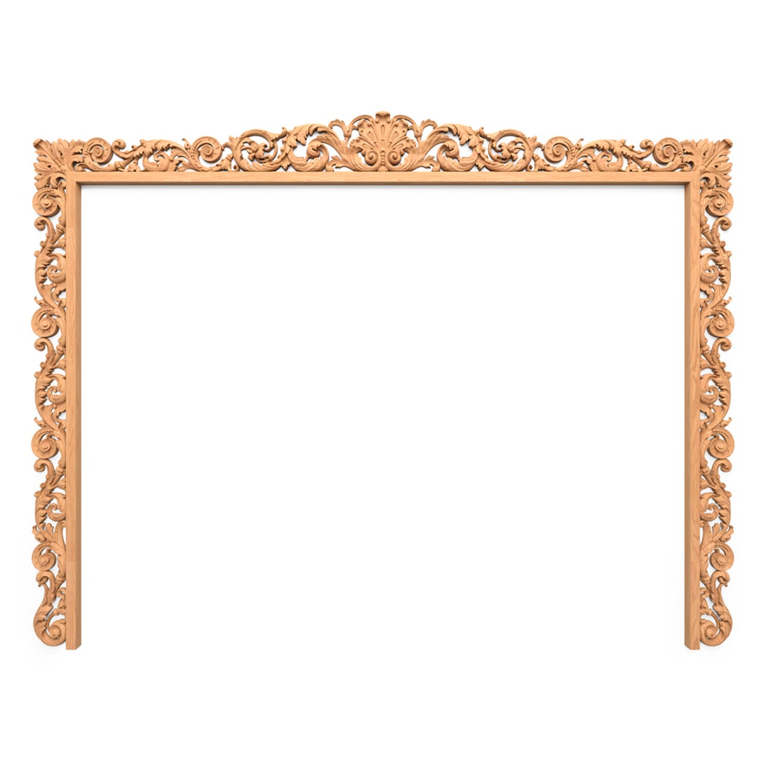Baroque TV Zone Frame, Unfinished Frame Decoration for TV - Etsy