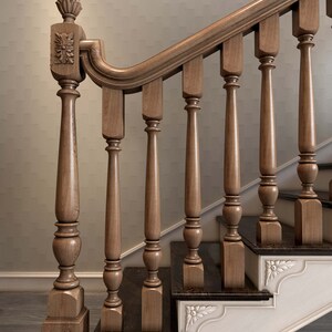 Elegant Wooden Baluster With a Laconic Shape - Etsy