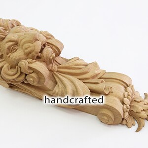 Carved Lion Head Corbels 2 Pc, Decorative Wood Carving Corbels - Etsy UK