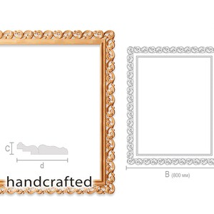 Carved Classical Mirror Frame With Leaves Floral Mirror Trim - Etsy