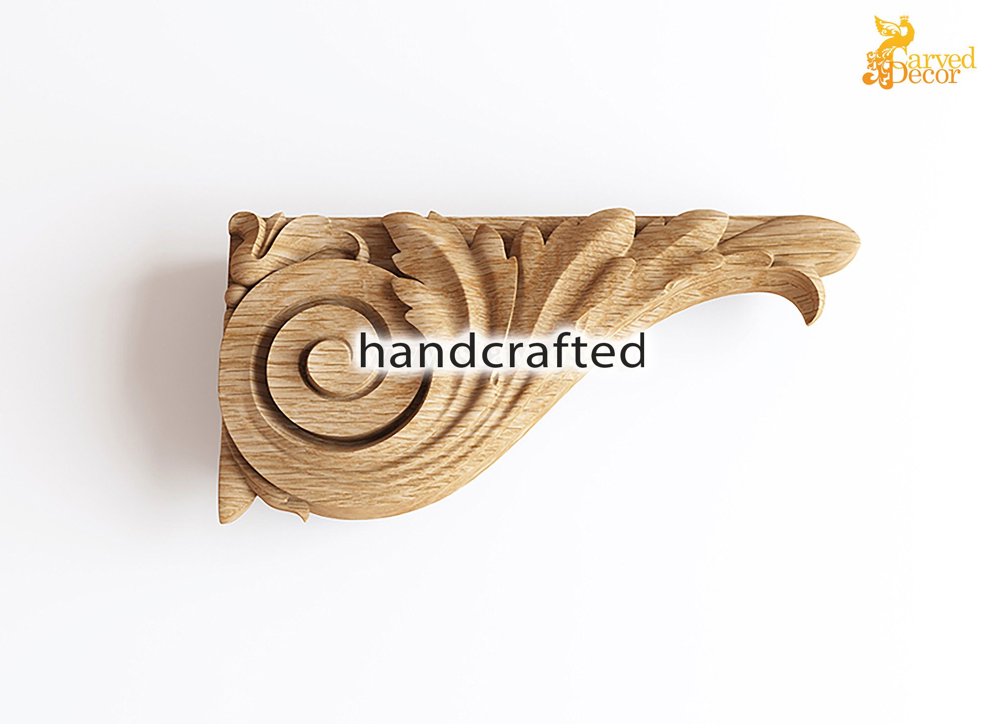 Pair Decorative Narrow Shelf Brackets Fireplace Applique - Etsy