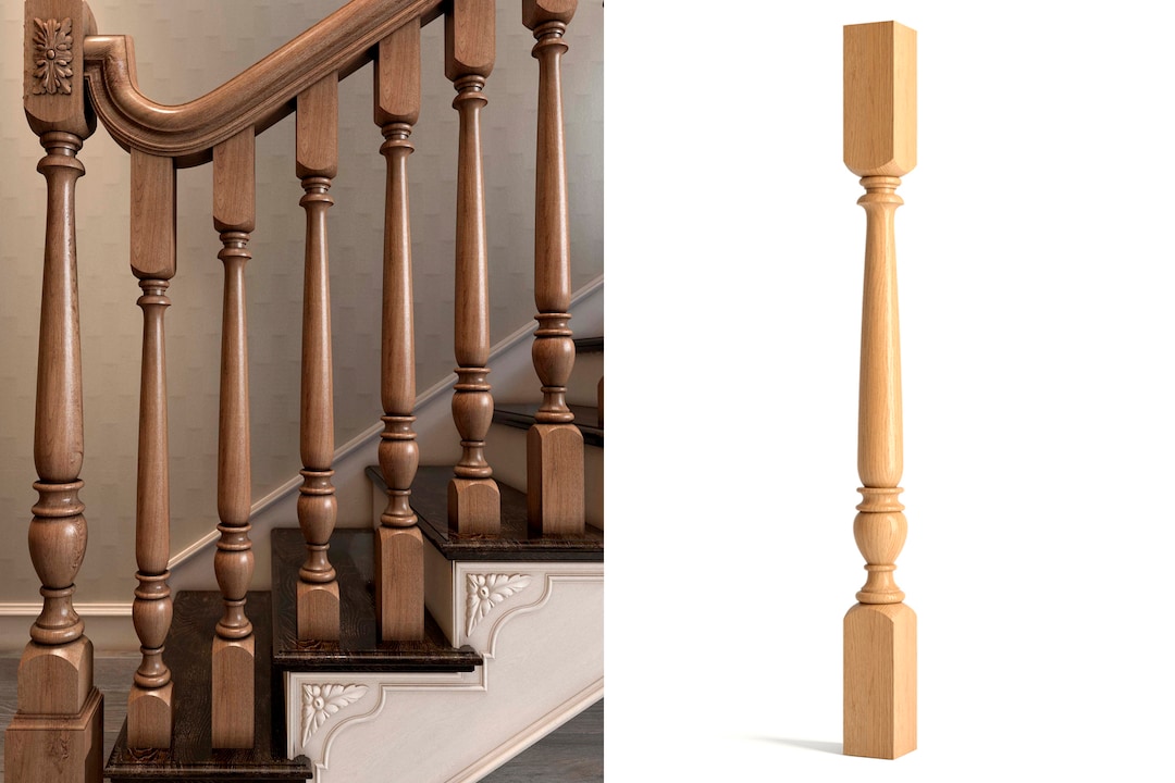 Elegant Wooden Baluster With a Laconic Shape - Etsy