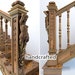 Wood Balusters for Stairs, Square Oak Wood Stair Spindles - Etsy