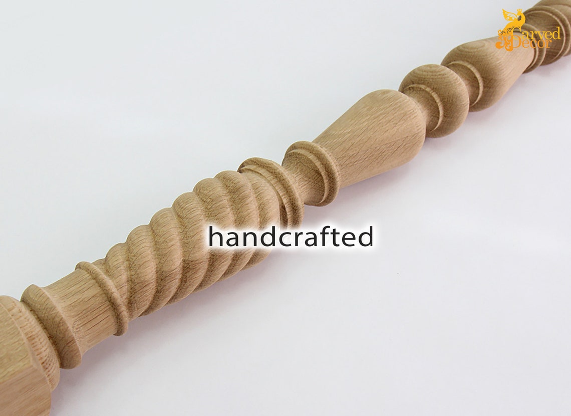 Spiral Decorative Spindle for Stairs Carved Interior Baluster - Etsy