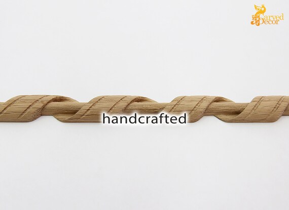 Carved Curly Ribbon Moulding 78 From Oak Unfinished | Etsy