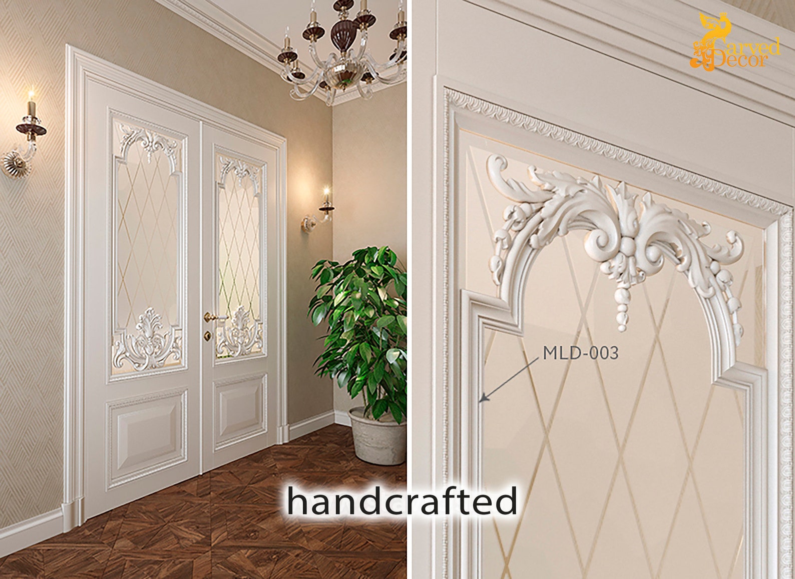 Wood Applique for Doors - Etsy