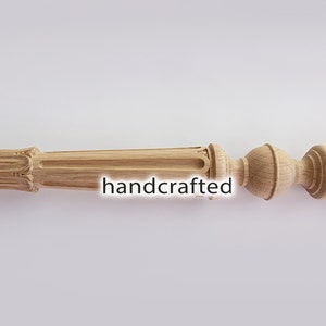 Wood Balusters for Stairs, Square Oak Wood Stair Spindles - Etsy