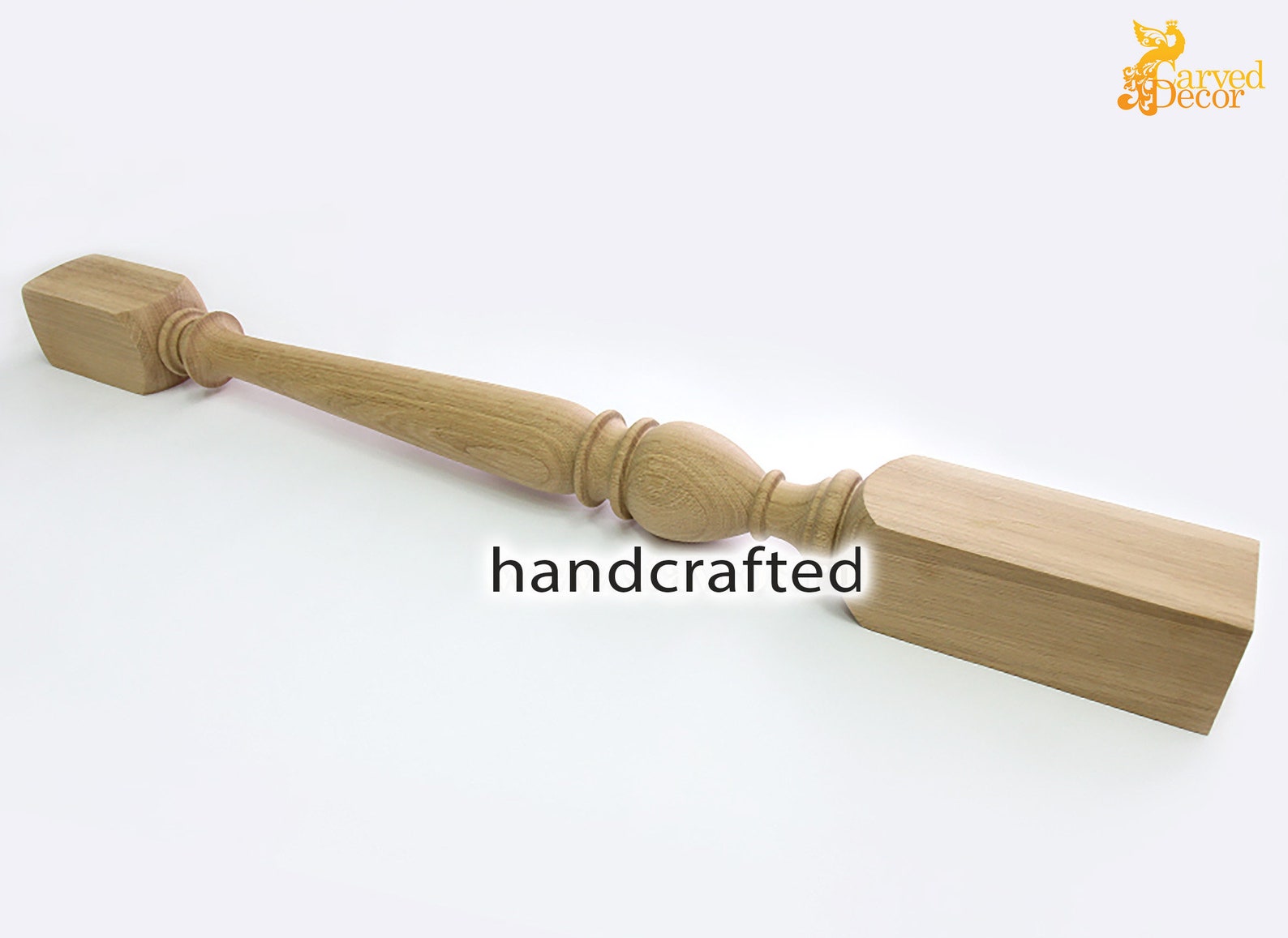 Farmhouse newel post Staircase round post | Etsy