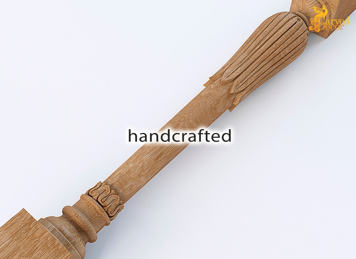 Decorative Round Post for Stairs Floral Newel Post - Etsy