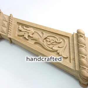 Fancy Staircase Design Wooden Baluster, Floral Stair Wood Stair Parts ...