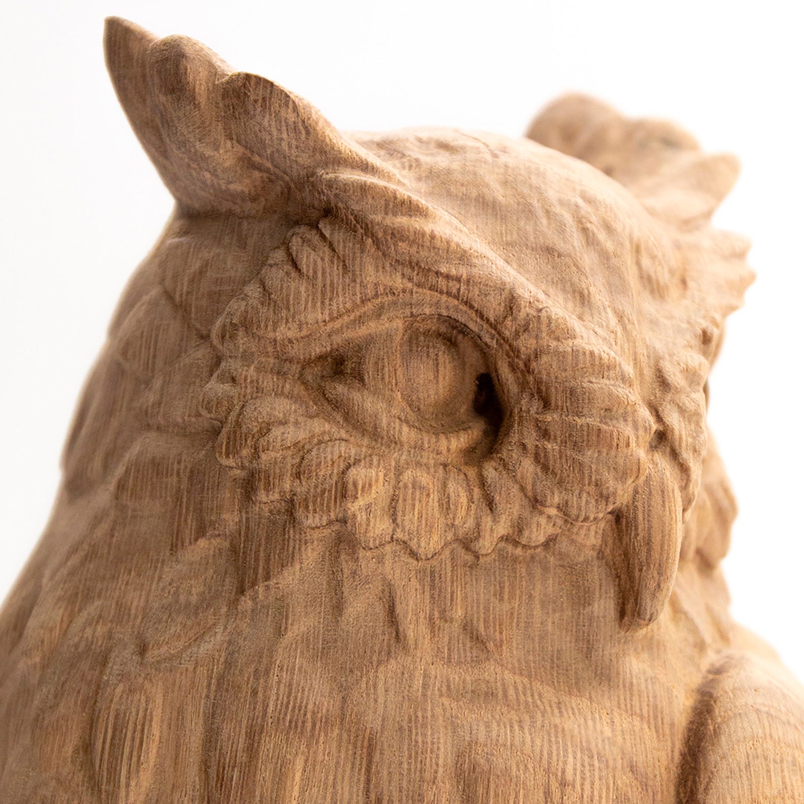 Owl Wood Carving Newel Post Cap With the Owl Statue Interior Wooden ...