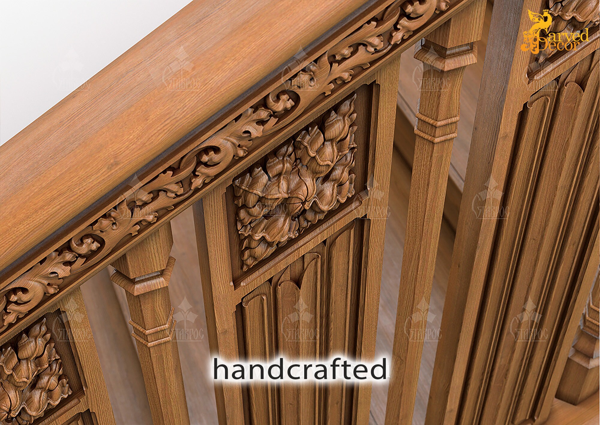 Gothic Wooden Baluster Salvaged Antique Vintage Banister for - Etsy