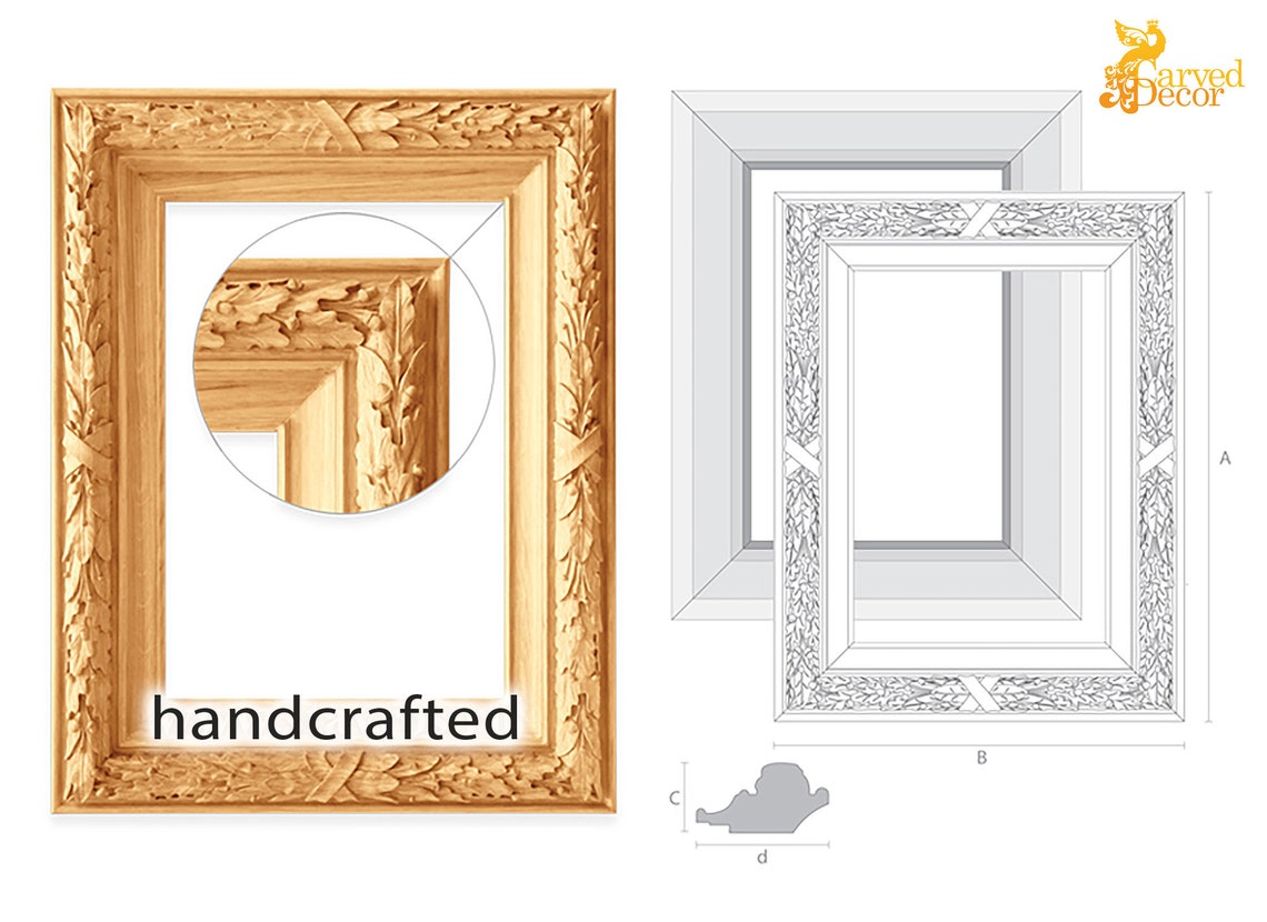 Wood Mirror Border DIY Frame Trim Pre Cut Wholesale Supplier - Etsy