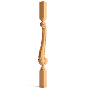 Baroque Antique Wood Baluster 39", Stair Balustrade - Etsy