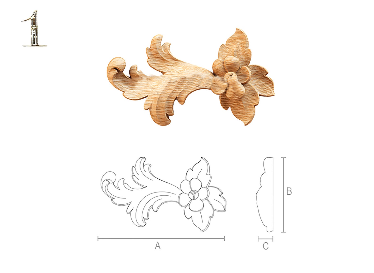 Set of Antique Carved Wood Appliques for Interior | Etsy