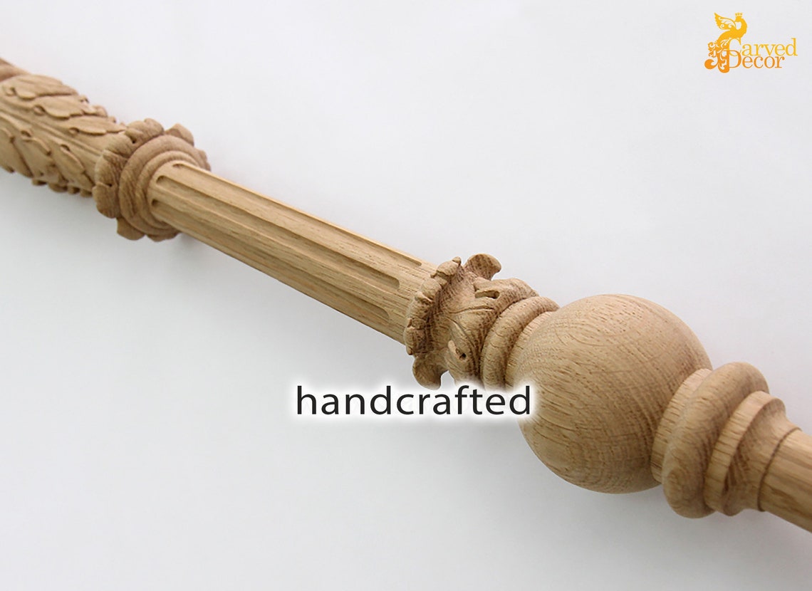 Luxury Carved Wooden Baluster for Stairs | Etsy