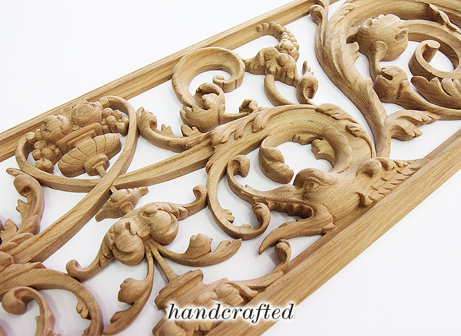 King Size Bed Wooden Headboard 72 Carved Wood Panel - Etsy