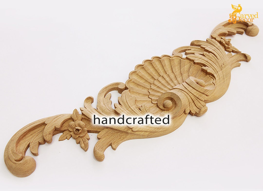 Large Interior Handcarved Wood Applique - Etsy