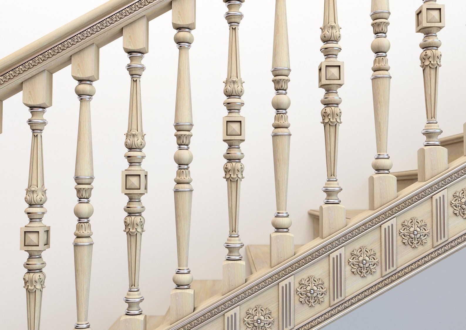 Architectural Victorian Spindle Wood Carved for White - Etsy