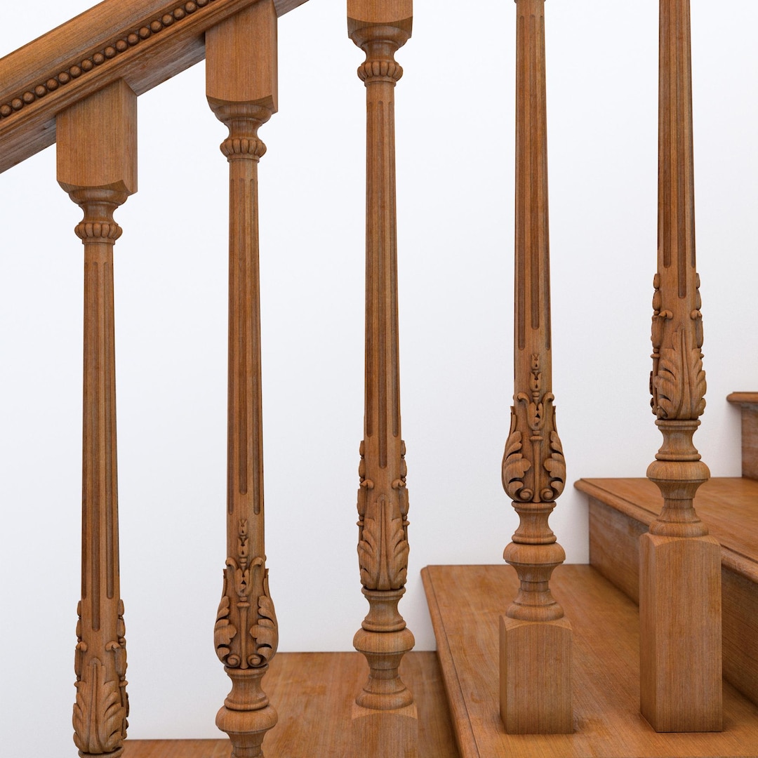 Baroque Wooden Baluster, Acanthus Staircase Banister Wholesale Supplier ...