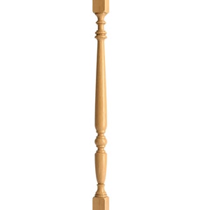 Elegant Square Baluster in Oak or Beech for Modern Interior Design - Etsy