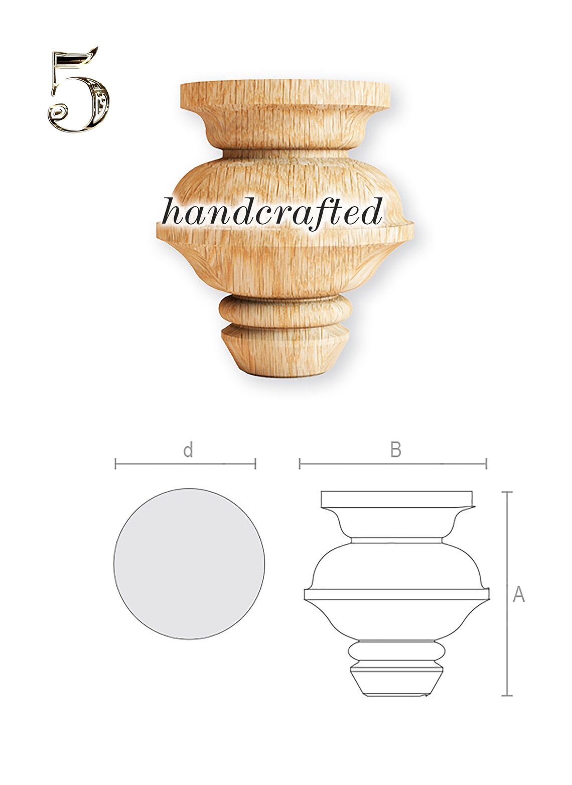 Set of Four Legs Furniture Hardwood Round Miniature Legs - Etsy