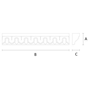 Decorative Wood Molding 78", Neoclassical Unpainted Moulding Trim - Etsy