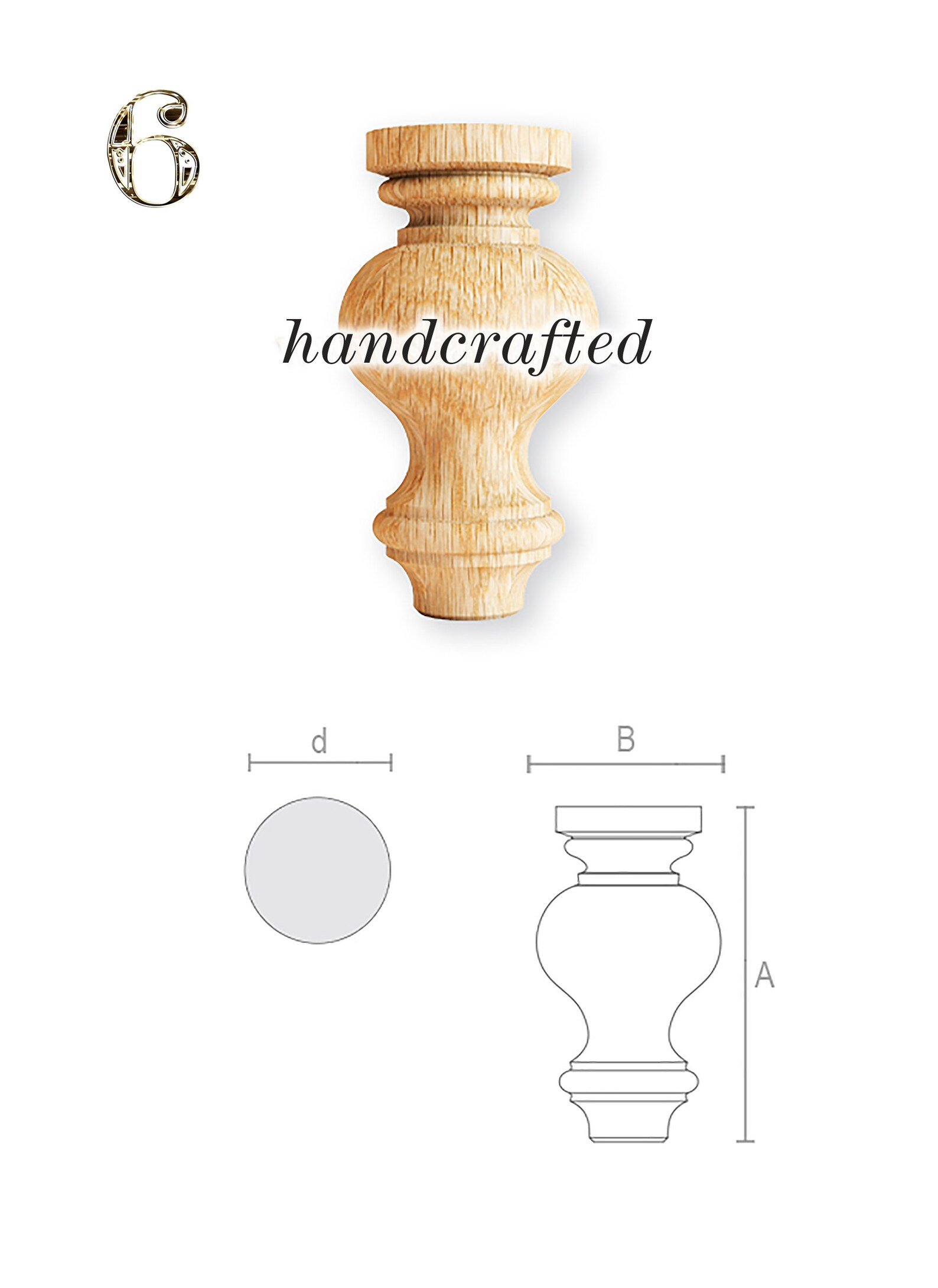 Set of Four Legs Furniture Hardwood Round Miniature Legs - Etsy