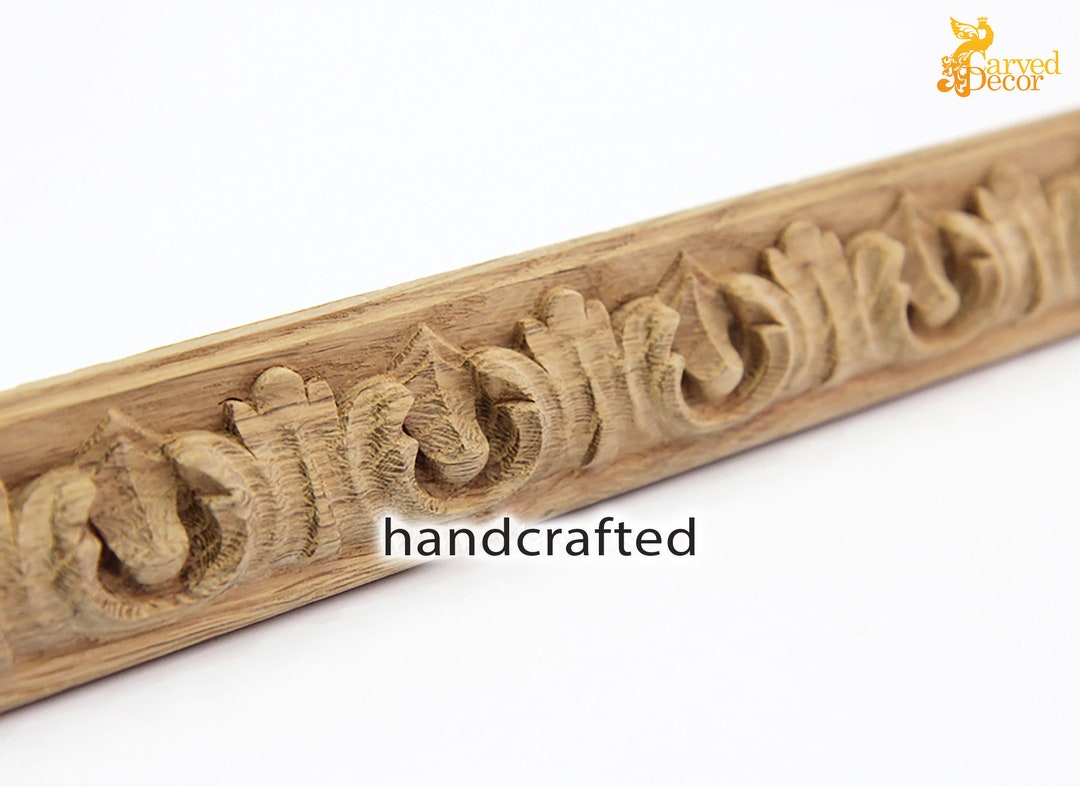 Vintage-style Moulding 78 From Solid Wood, Decorative Oak Molding Trim ...