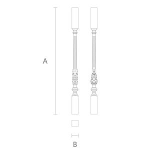Baroque Wooden Baluster, Acanthus Staircase Banister Wholesale Supplier ...