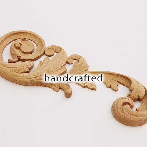 Acanthus Wooden Scroll Onlay Decorative Scroll Applique LEFT | Etsy