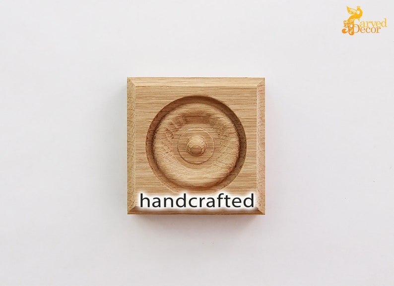 Minimalistic Square Rosette Wooden Relief Rosette Onlay - Etsy