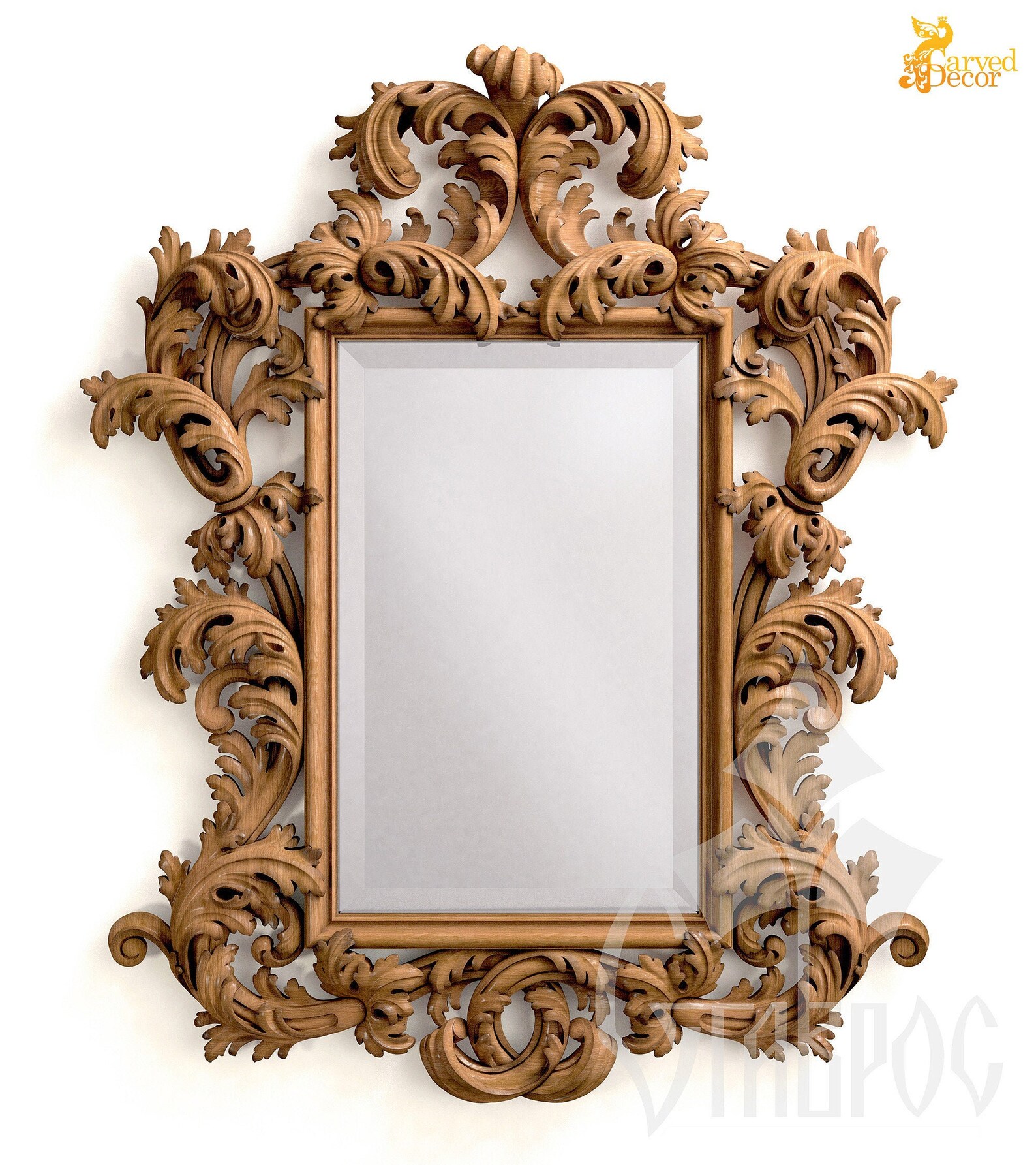 Baroque Mirror Frame Luxe Wood Furnishings - Etsy