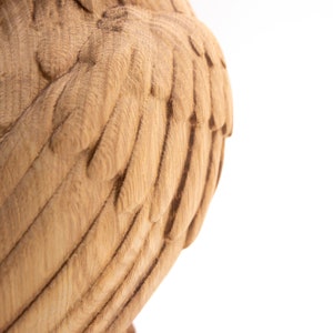 Owl Wood Carving Newel Post Cap With the Owl Statue Interior Wooden ...