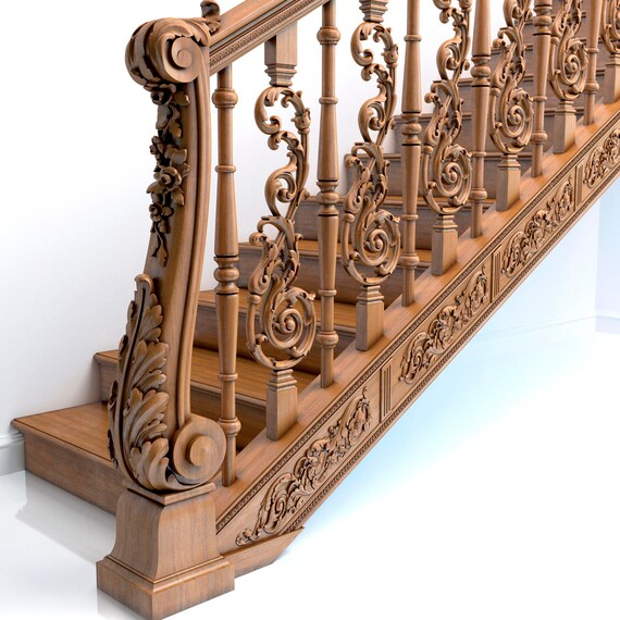 Carved Newel Post