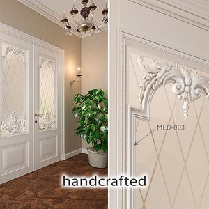 Large Onlay Arched Wooden Center Applique - Etsy