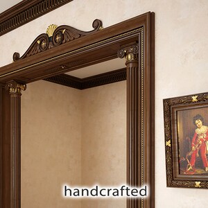 Wood Carved Column Base Oak Round Capital - Etsy