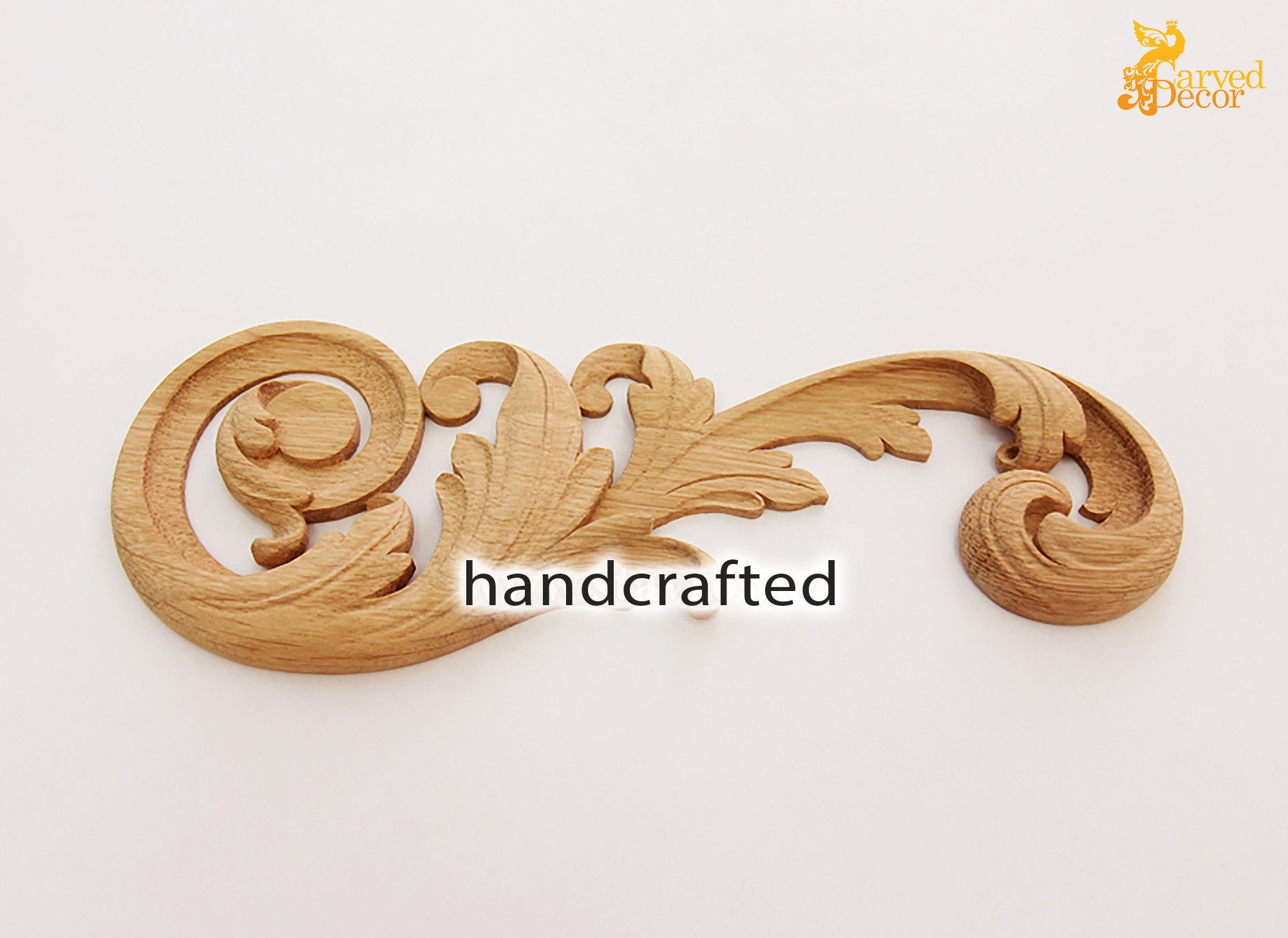 Acanthus Wooden Scroll Onlay Decorative Scroll Applique LEFT - Etsy UK