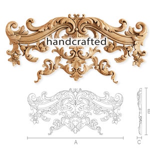 Ornate Applique Decorative Wood Wall Onlay Trim - Etsy