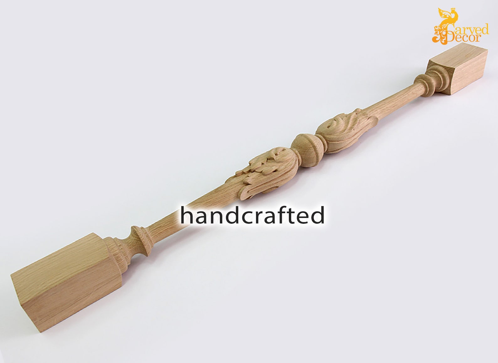 Ornate Handmade Baluster Railing Spindle From Solid Wood | Etsy