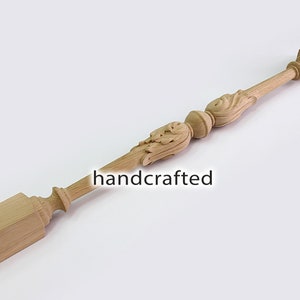 Ornate Handmade Baluster, Railing Spindle From Solid Wood - Etsy