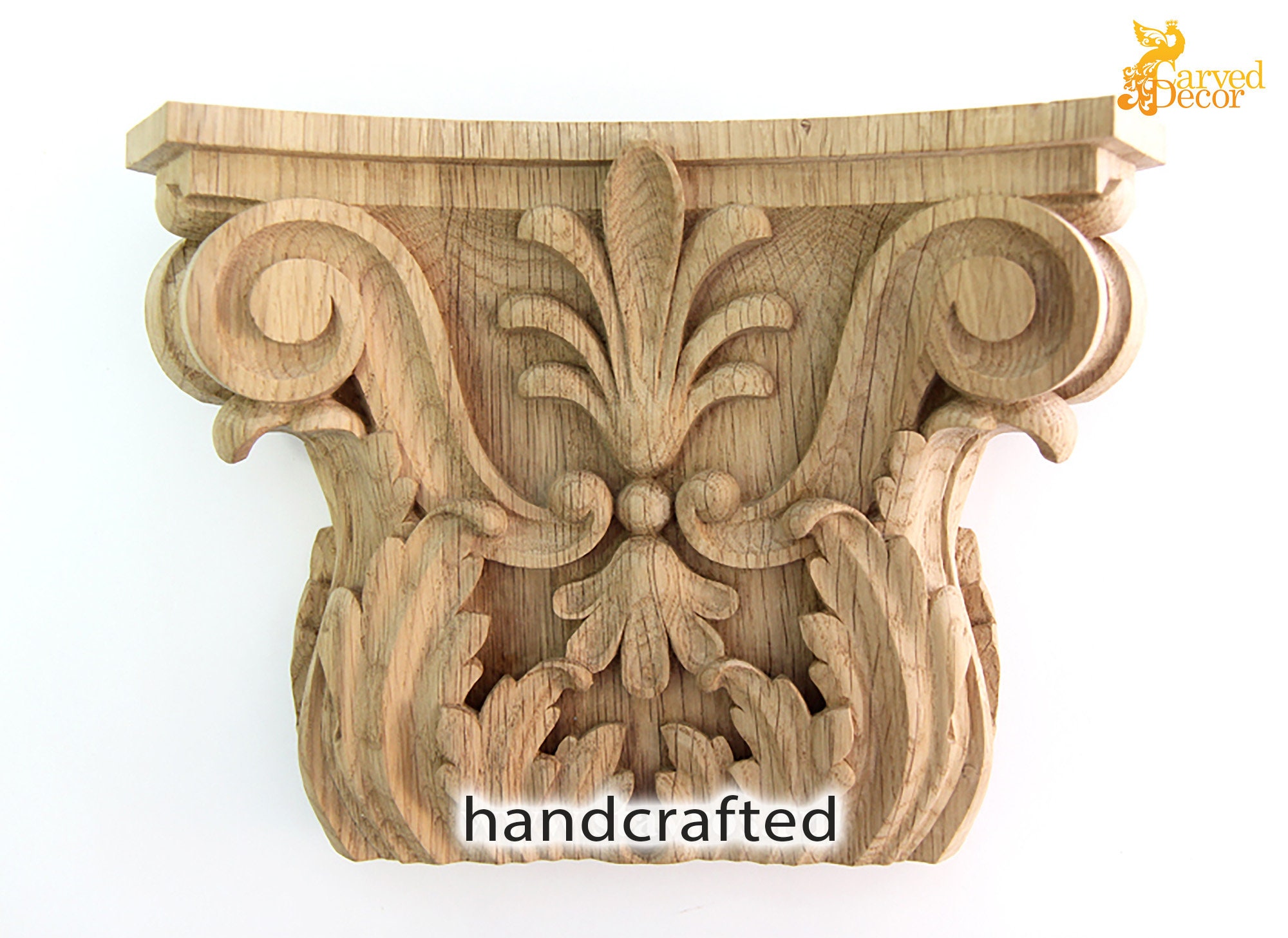 Wood Carved Corbel Corinthian Style Decorative Capital - Etsy