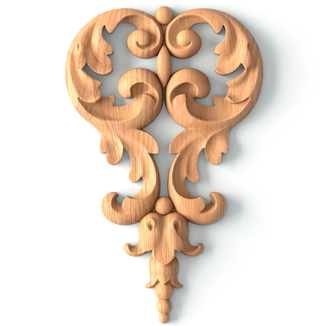 Classic Style Drop Applique, Wood Furniture Onlay - Etsy